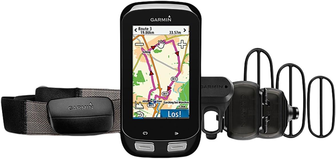 Garmin Edge 1000 Touchscreen GPS Bike Computer with Premium Heart Rate ...
