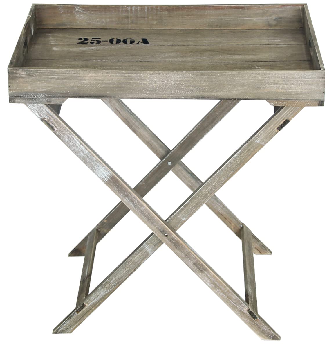 Vixdonos Folding TV Tray Tables Classic Wood Table with Removable ...