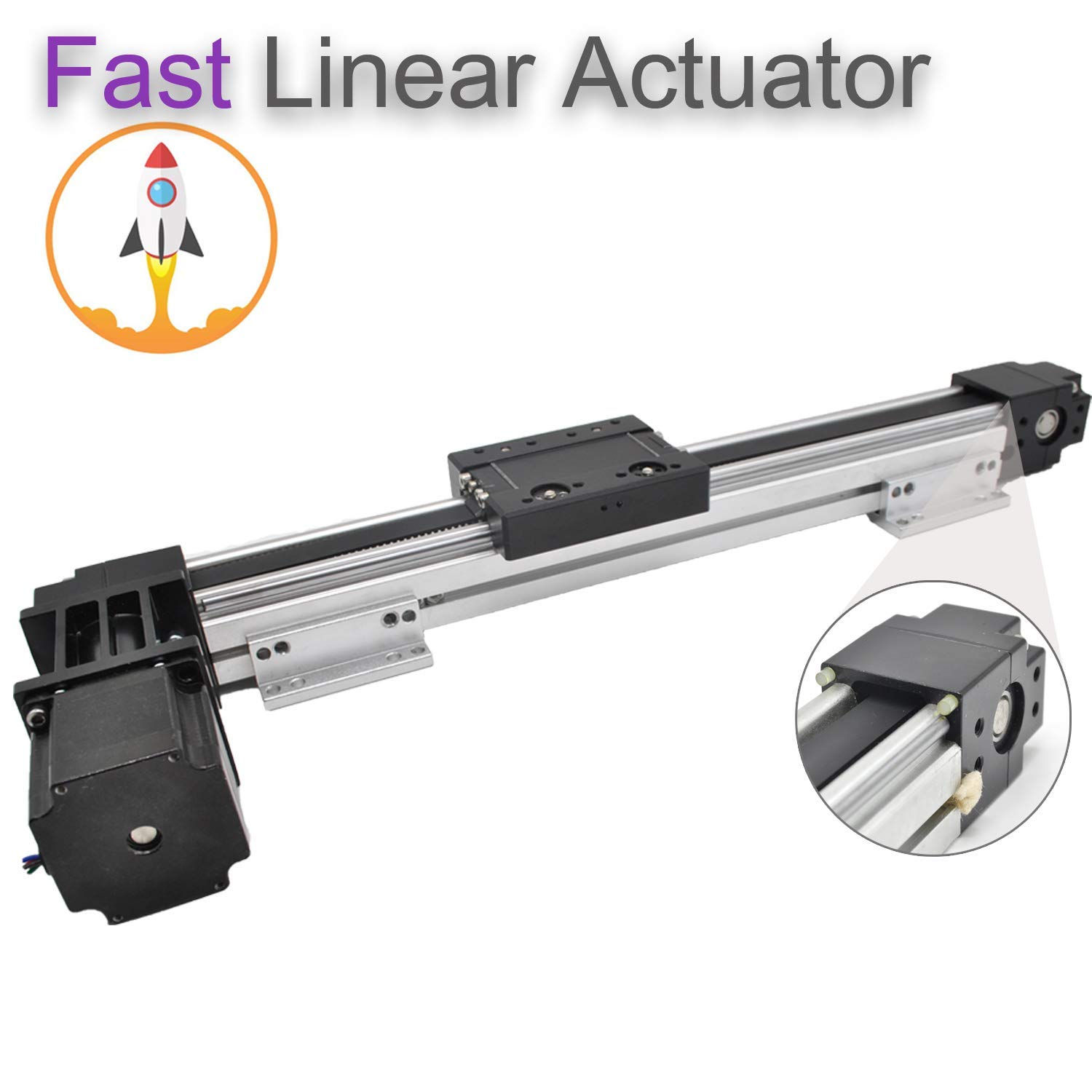 Buy Belt Drive Motorized Linear Stage Actuator 1000MM Stroke Fast ...