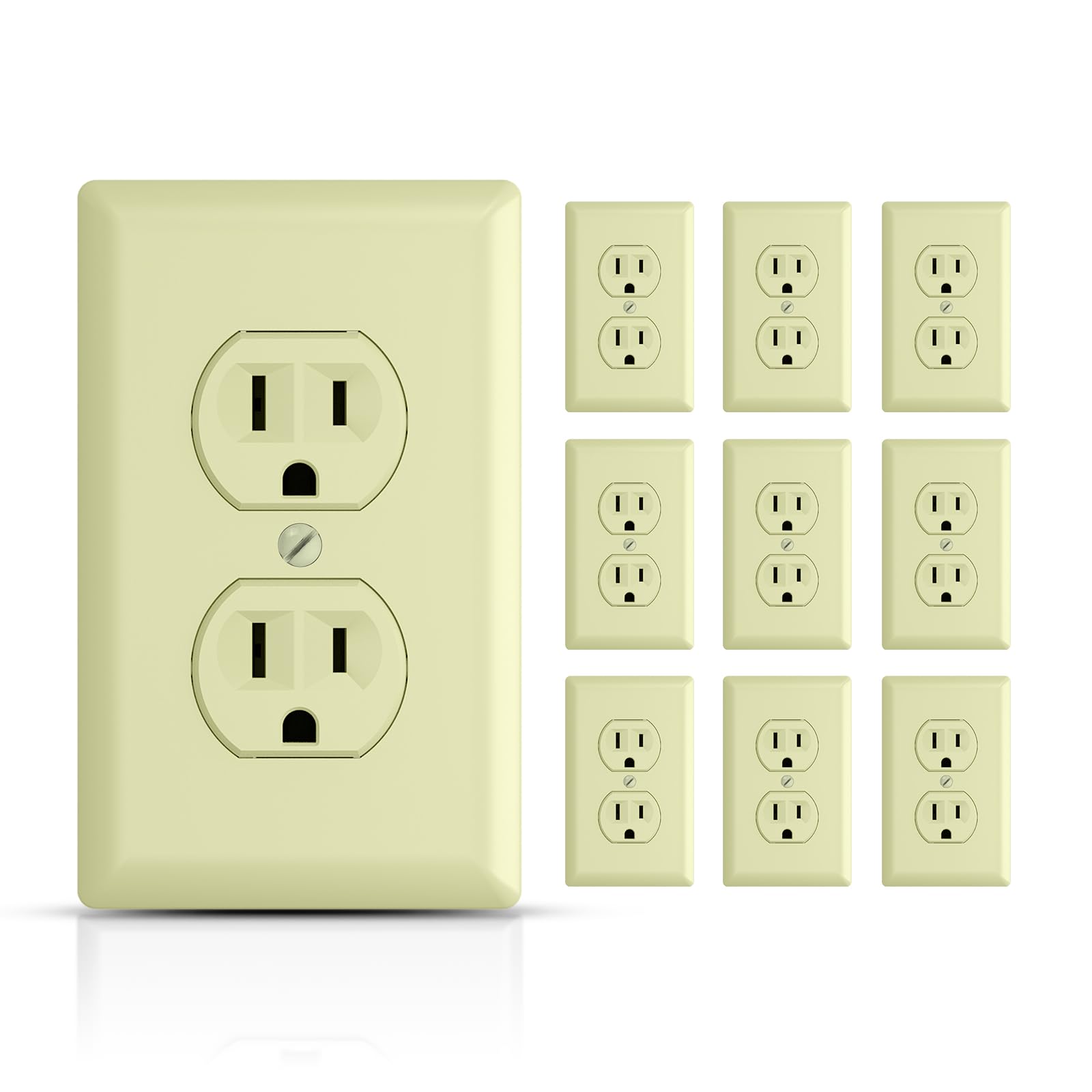 Snapklik.com : TOPELER Duplex Wall Receptacles, 15A Standard Electrical ...