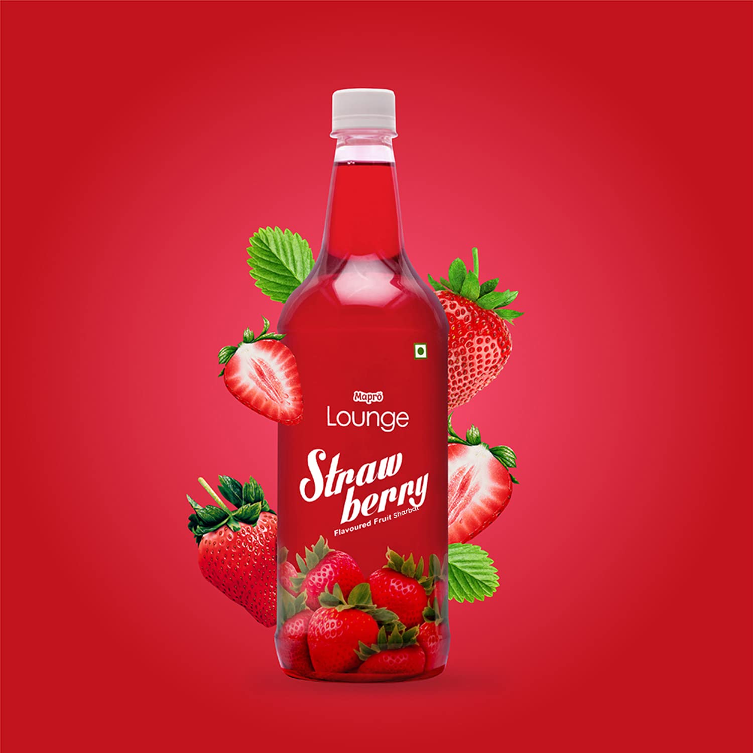 Mapro Lounge Strawberry Flavoured Fruit Sharbat 1Ltr : Amazon.in ...