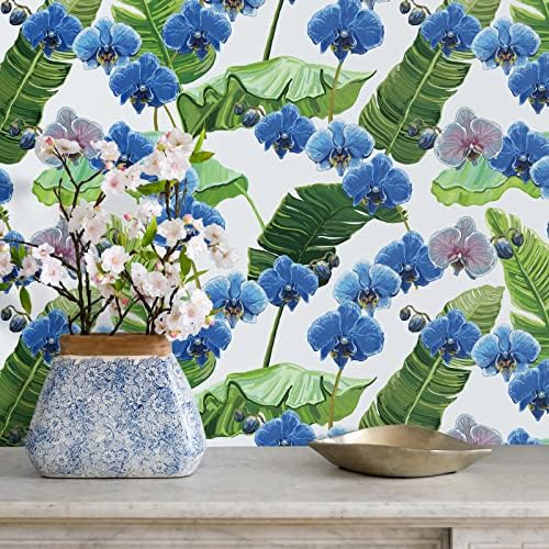 VaryPaper Peel and Stick Floral Wallpaper Tropical Leaf Patterned ...