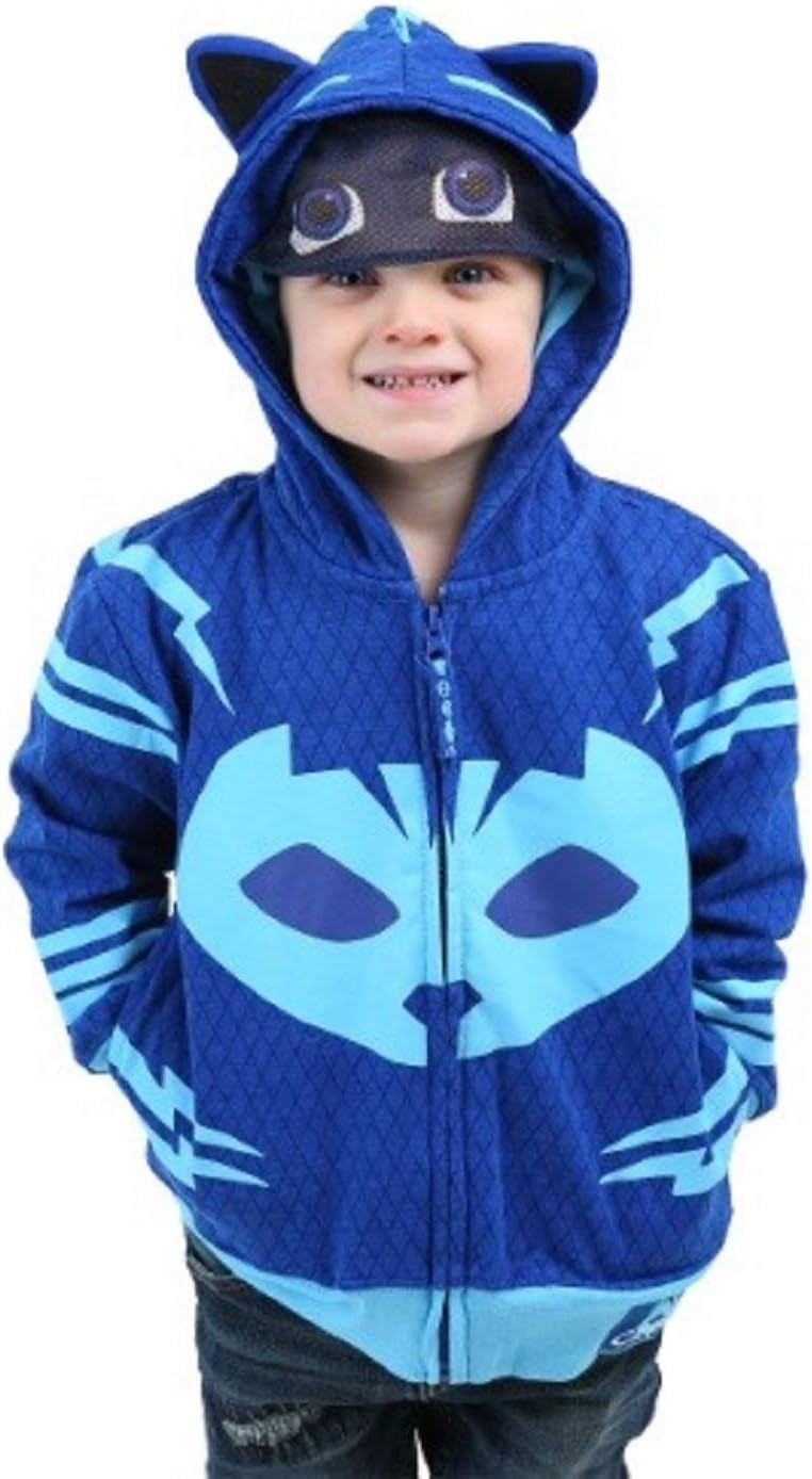 Amazon.com: PJMASKS Boys 4-16 Catboy Costume Full Zip Blue Hooded ...