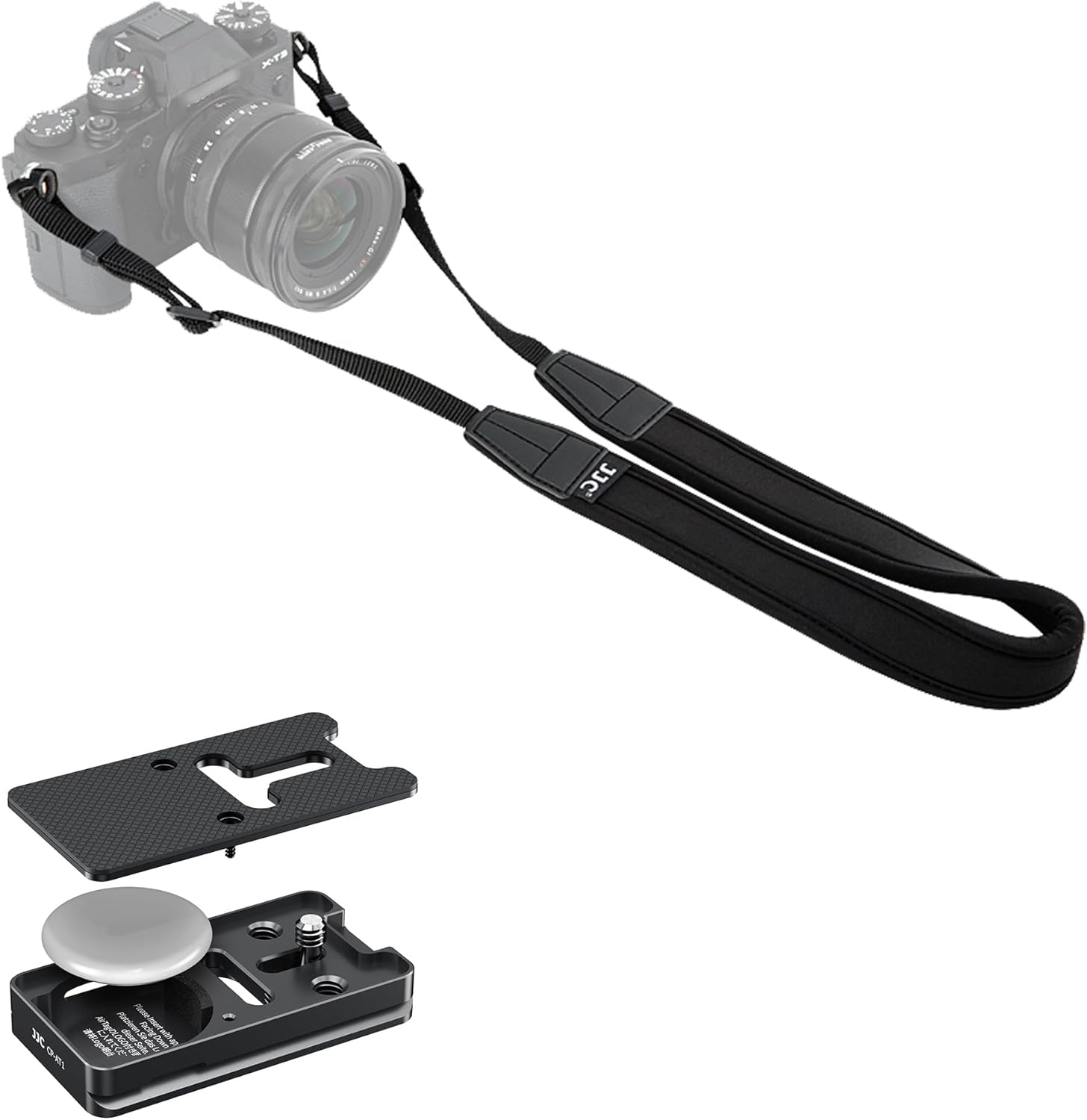 Amazon.com : JJC Camera Neck Strap with Quick Release Plate for Airtag ...