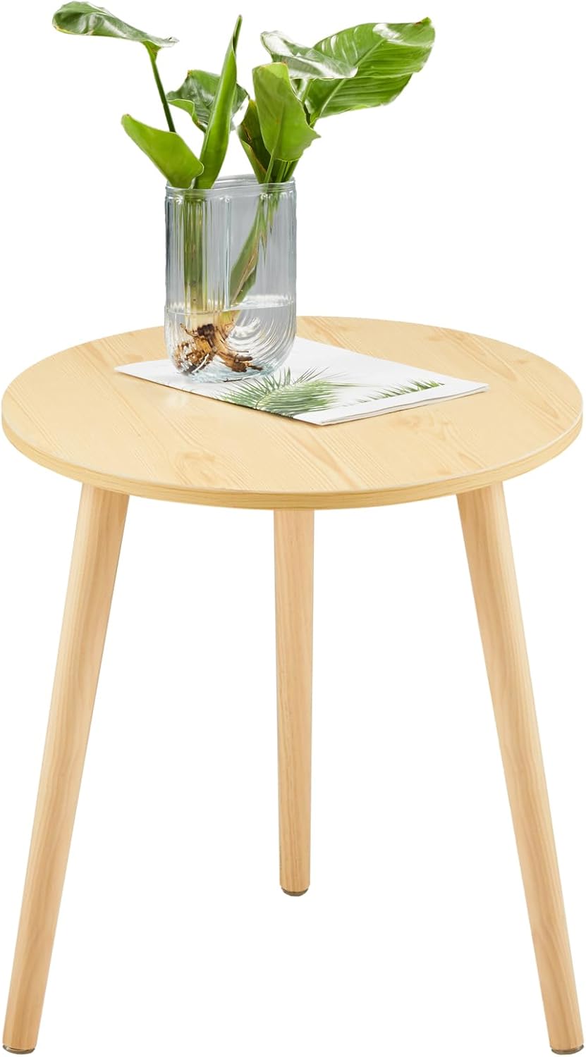 APICIZON Round Side Table, Small Coffee Table End Table for Living room ...