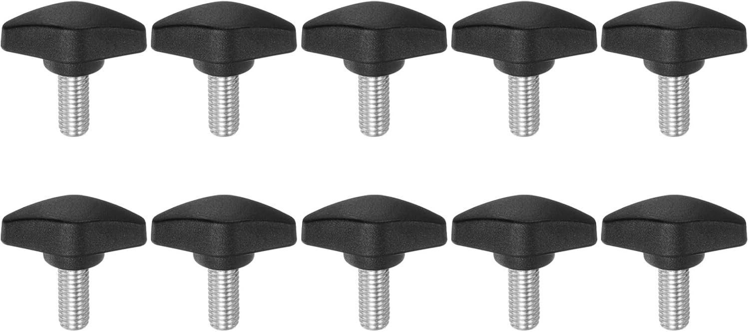 Amazon.com: HARFINGTON 10pcs Tee Wing Knobs Thumb Screws M8 x 16mm ...