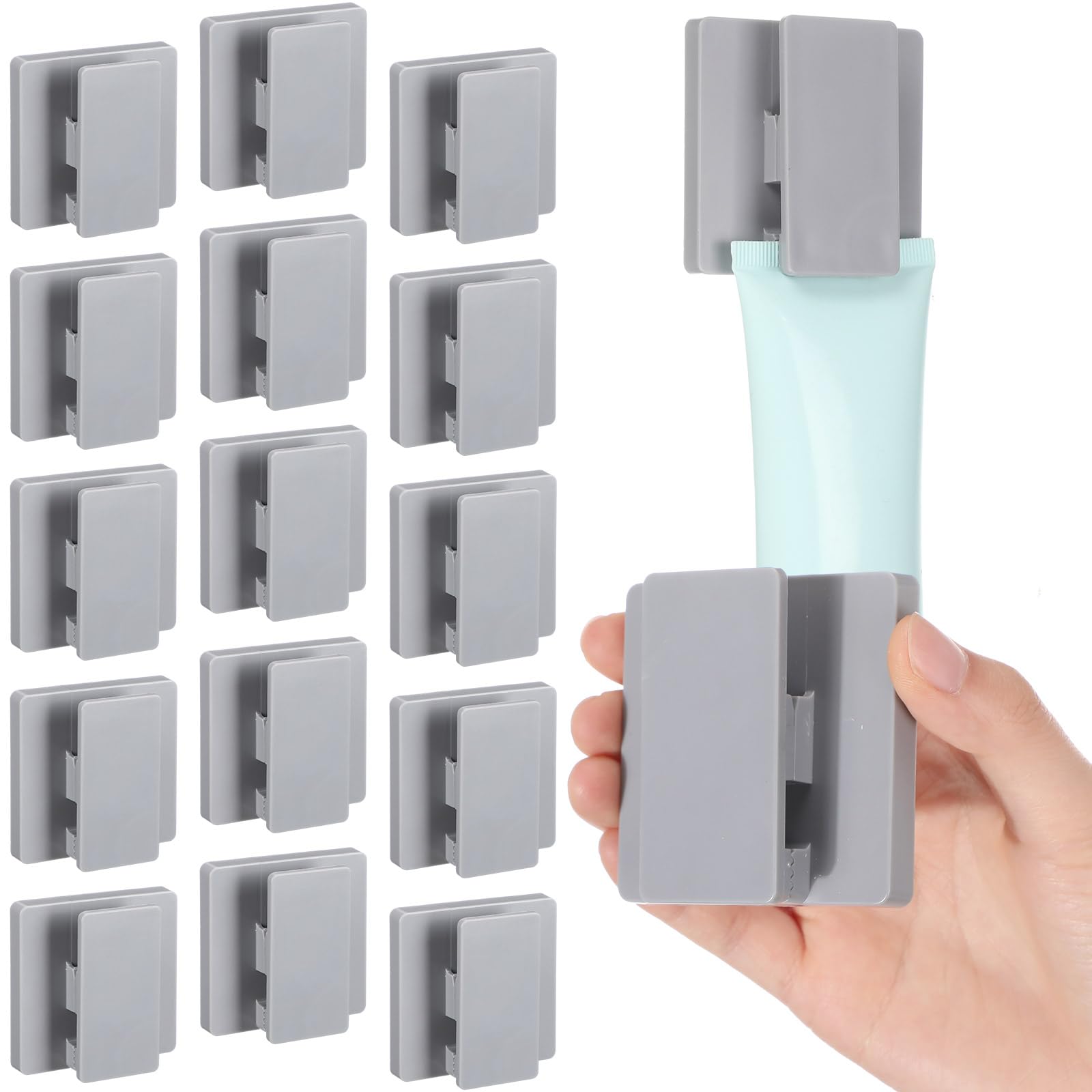 Amazon.com : Briwooody 16 Pcs Large Self Adhesive Clips Spring Clip ...