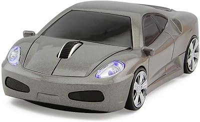 ECOiNVA Wireless Sports Car Mouse Desktop Laptop Computer Mouse 2.4GHz ...