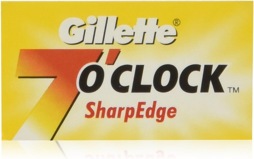 Amazon.com: 100 Gillette 7 o' Clock Permasharp Double Edge Razor Blades ...