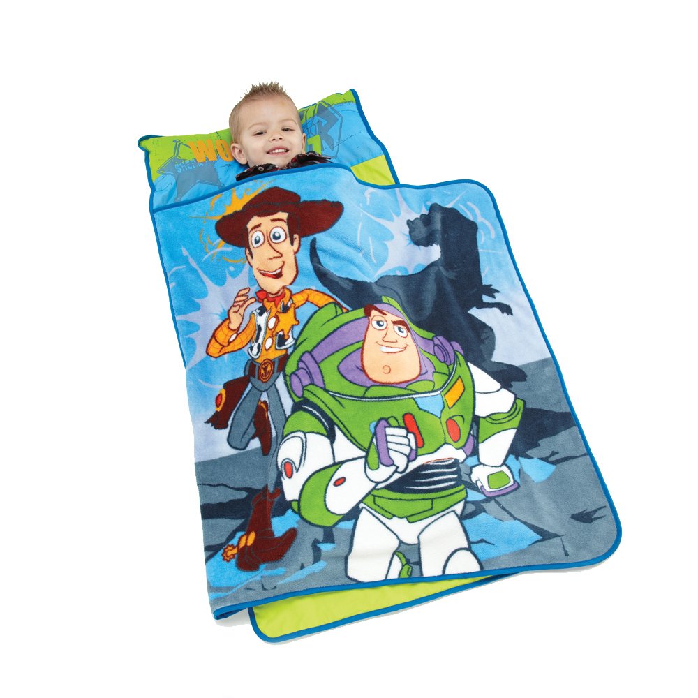 Amazon.com: Disney Toddler Nap Mat with Coral Fleece Blanket, Toy Story ...