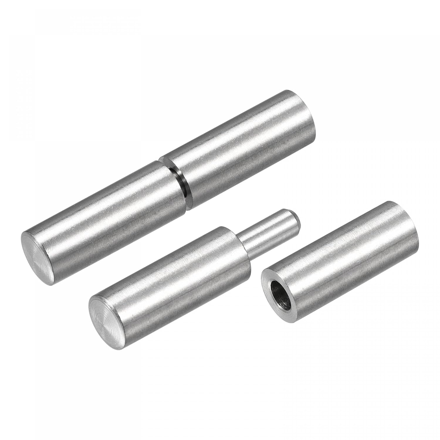 uxcell Weld on Barrel Hinges, 60mm x 12mm Male to Female 201 Stainless ...