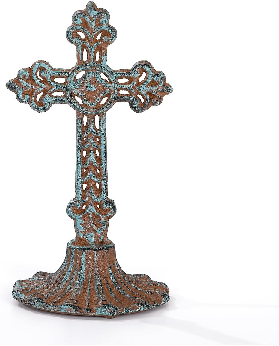 Amazon.com: Three Crosses Metal Nail Distressed Brown 8 x 9.5 Metal ...