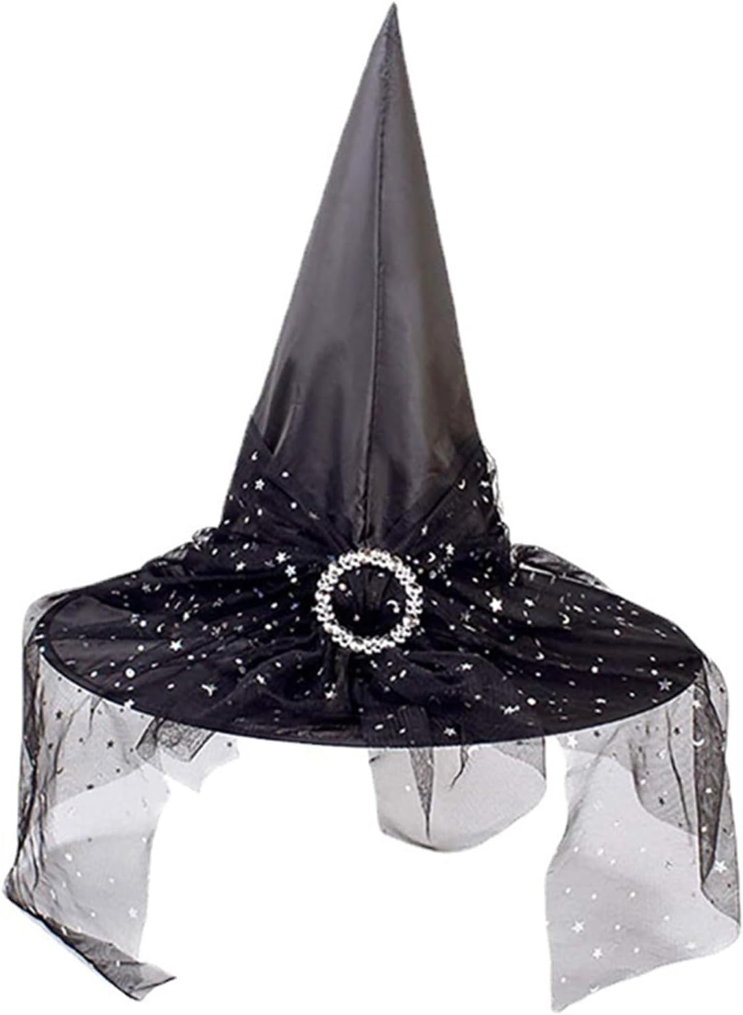 Amazon.com: Aetygh Womens Witch Hat, Lolita Star Magic Girl Wizard Hats ...