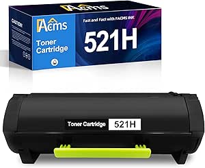Amazon.com: FACMS 52D1H00 521H High Yield Toner Cartridge Replacement ...