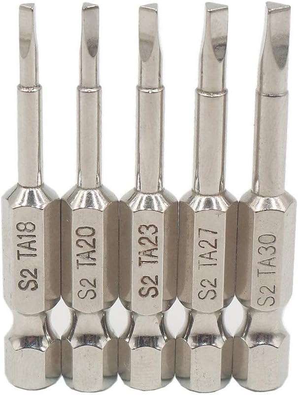 Uacen 5 Piece Magnetic Triangle Screwdriver Bit, S2 Steel Triangular ...