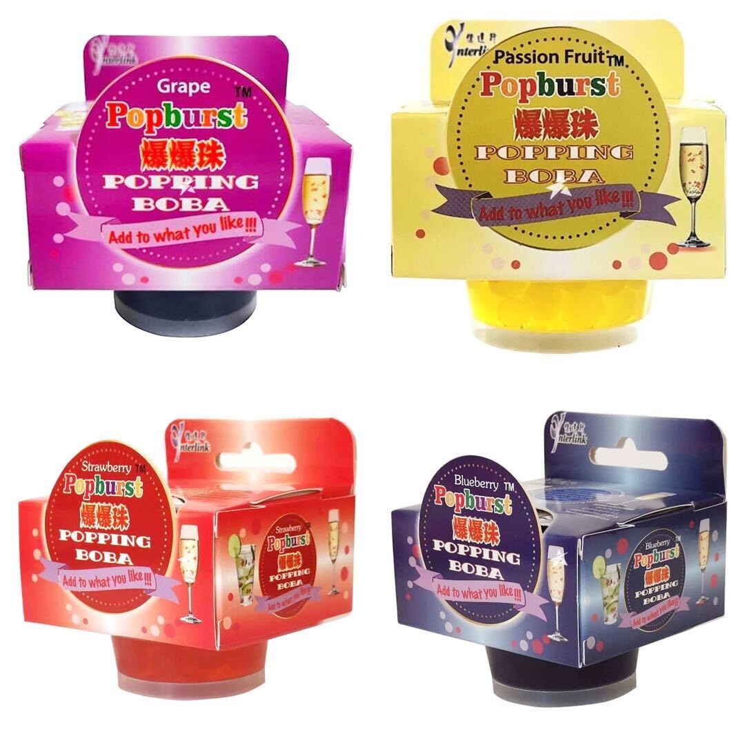 Starry Mart Popping Boba for Bubble Tea, Cocktails, Dessert Topping ...