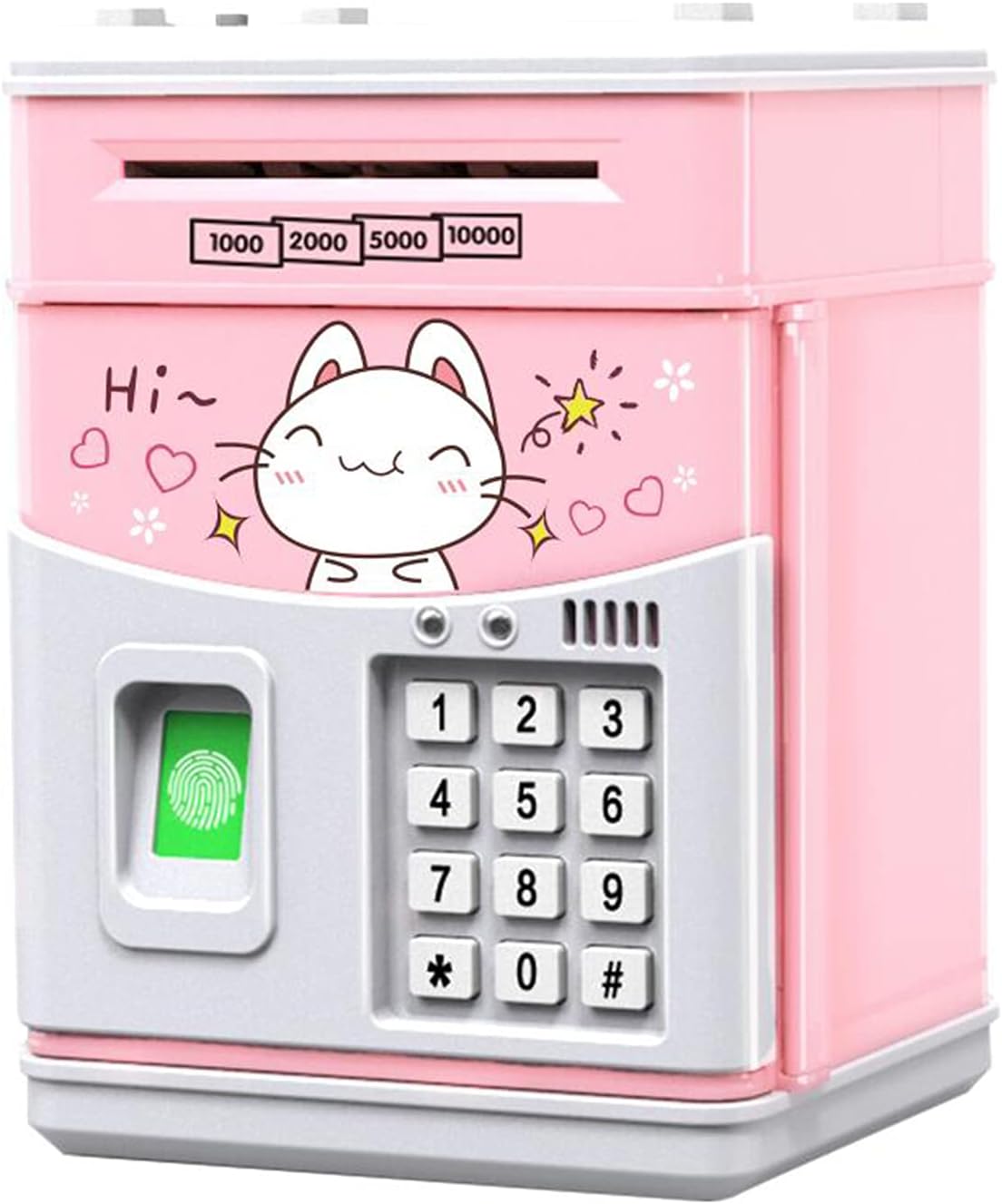 Amazon.co.jp: Shamiina 電子貯金箱 レジスターおもちゃ デジタルパスワード貯金箱 電池式子供用電子貯金箱, ピンク : おもちゃ