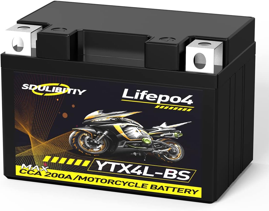 Amazon.com: 12 Volt Motorcycle Battery Lithium Powersports Battery ...