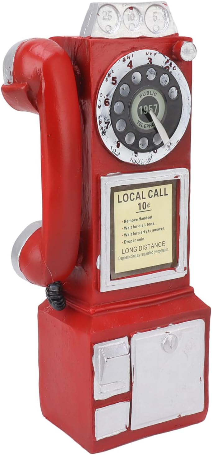 Retro Wall Phones, Rotary Dial Landline Phone Model, Wall Hanging ...