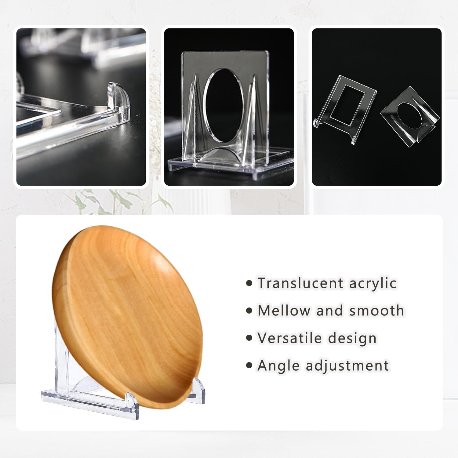 SYEYCW 10 Pcs Acrylic Display Stand, Clear Adjustable Clear Acrylic ...