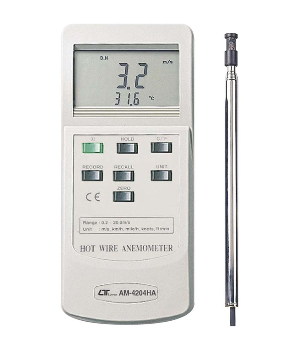 Electronic Hot Wire Anemometer with Telescope Probe for Environmental ...