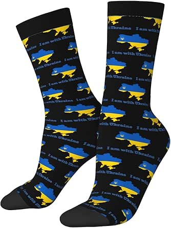 Amazon.com: MULIHU I am with Ukraine Socks For Men Women Gift Sport ...