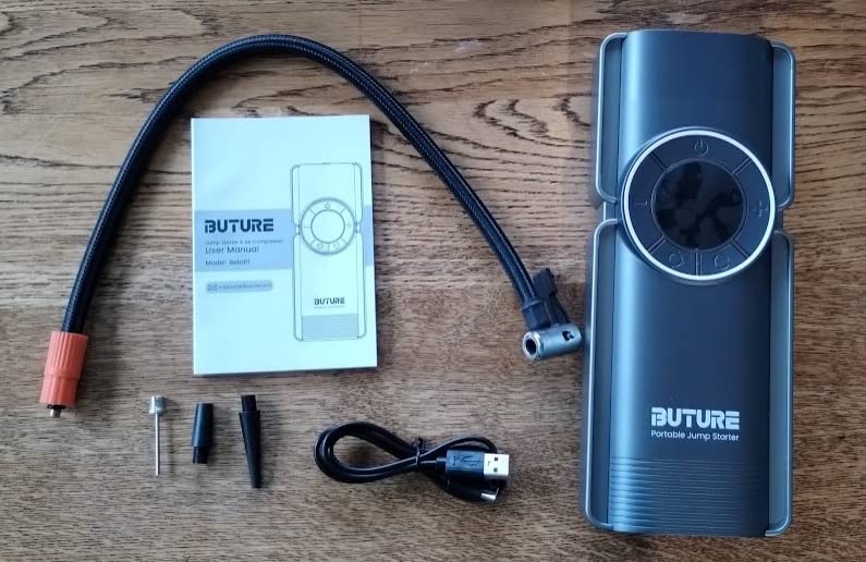 $13/mo - Finance Portable Car Jump Starter with Air Compressor, BUTURE ...