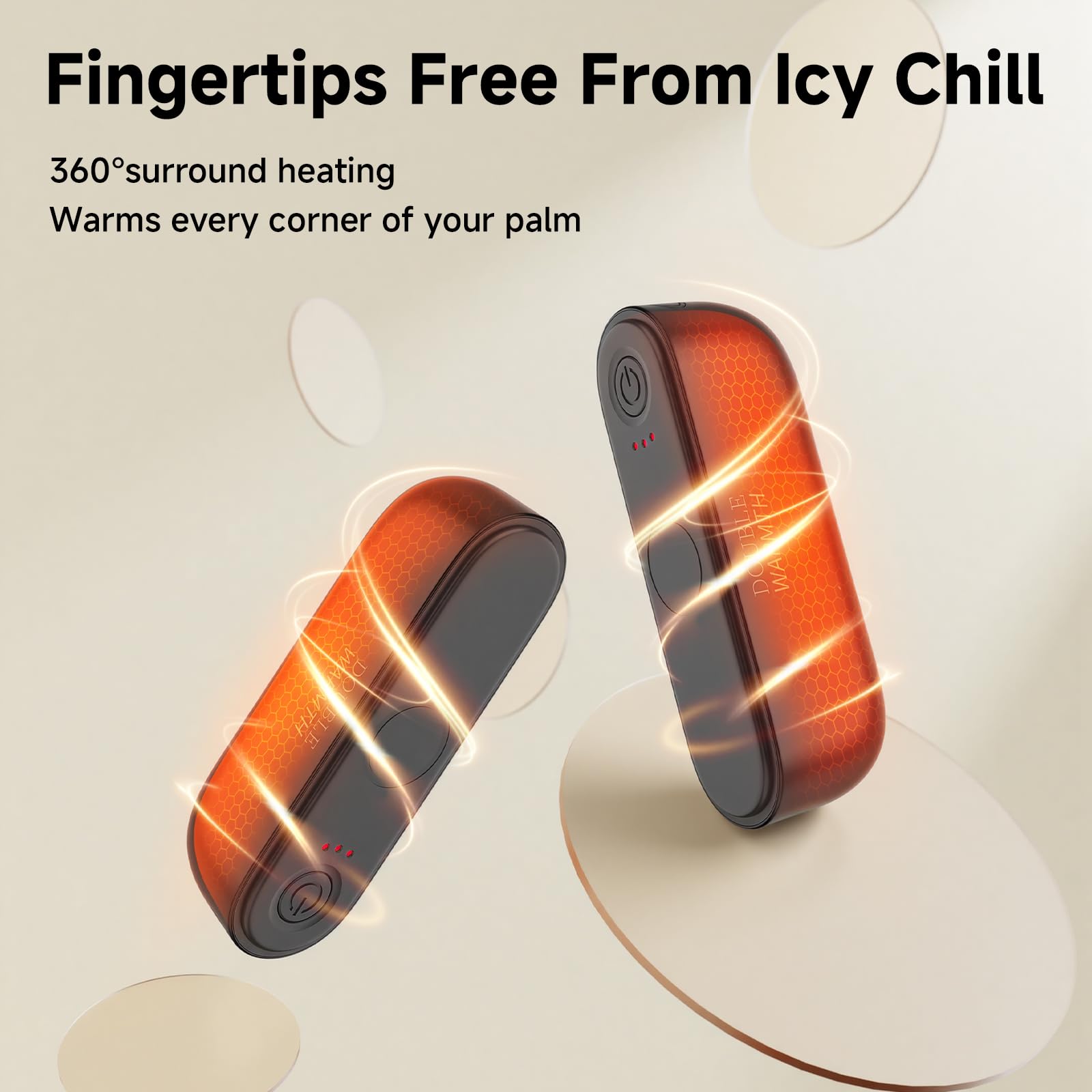 Snapklik.com : Hand Warmers Rechargeable 2 Pack, AI Electric Hand ...