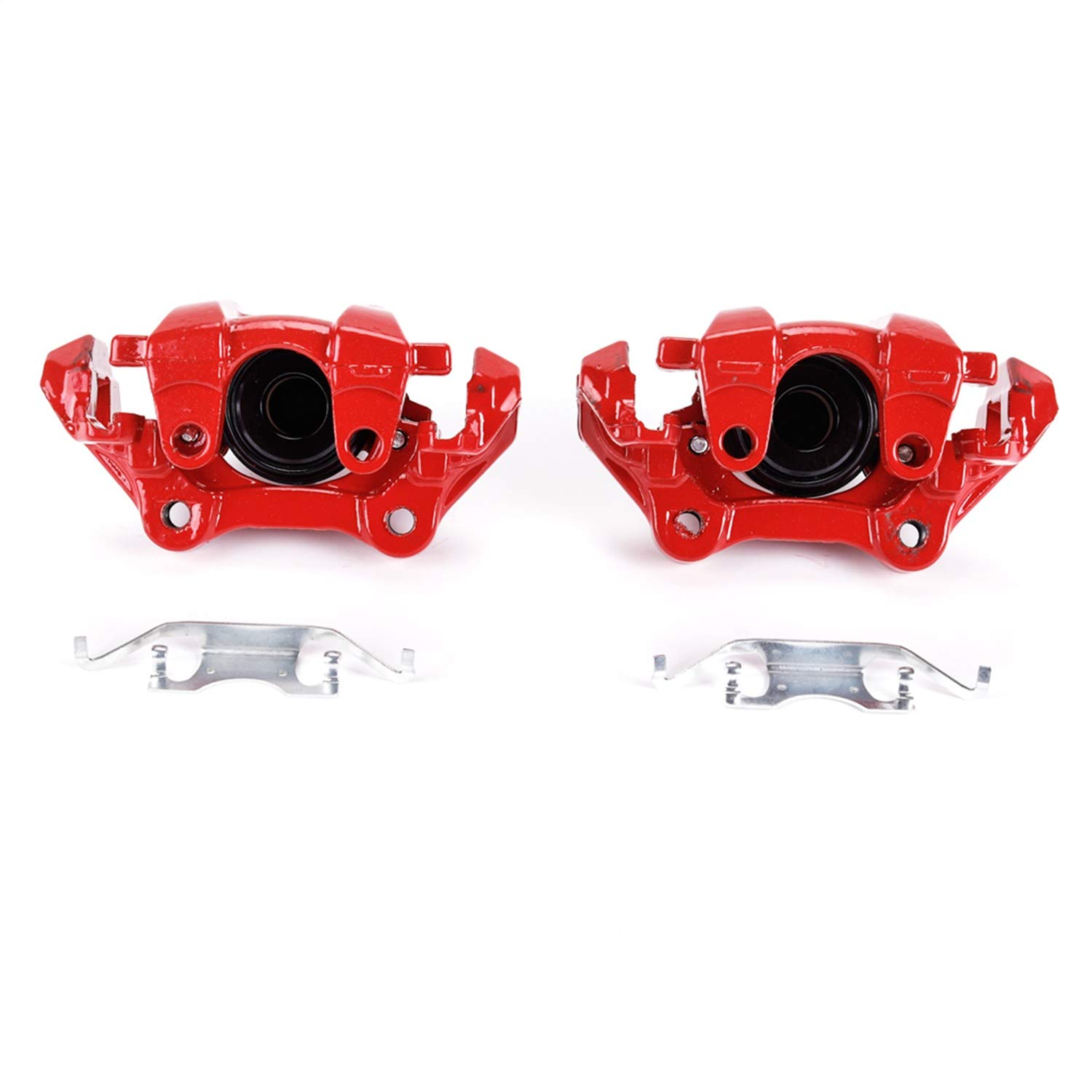 Red Powder Coated Calipers Power Stop S - Red Powder Coated High-Temp ...