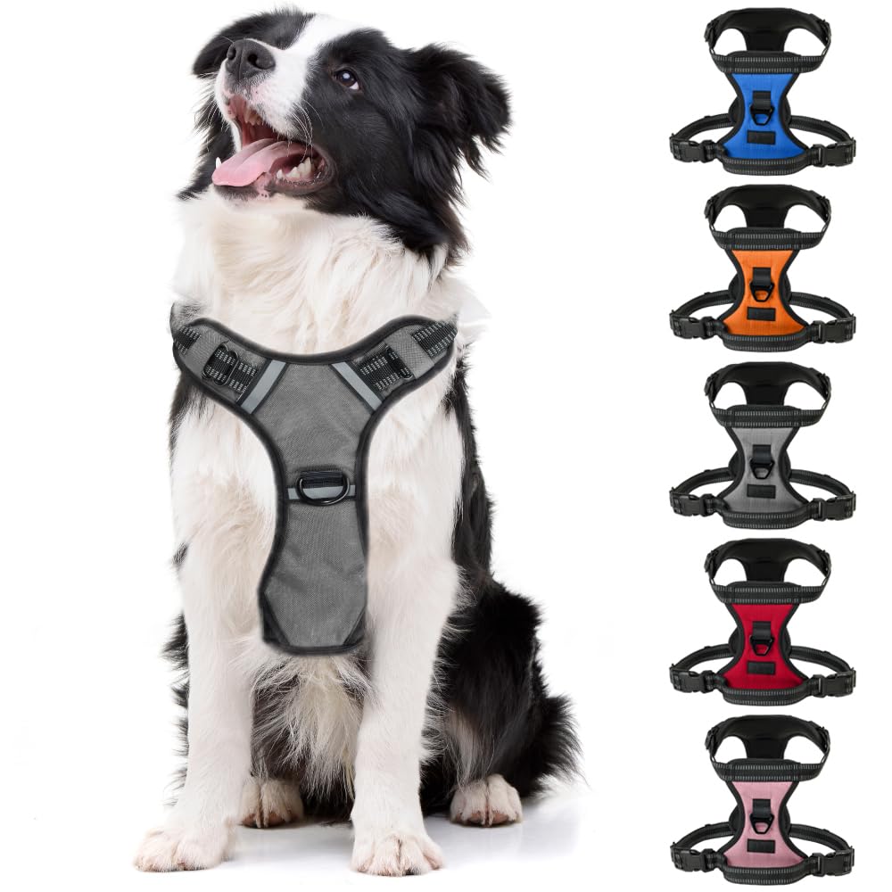 LARGE Gorilla Grip No Pull Comfortable Durable Dog Harness with Handle ...