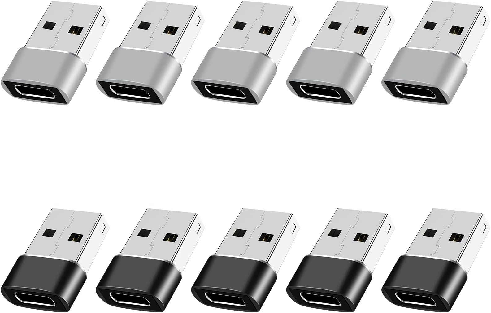 Amazon.com: BaseNew USB to USB C Adapter 10 Pack,USB A to USB C Adapter ...
