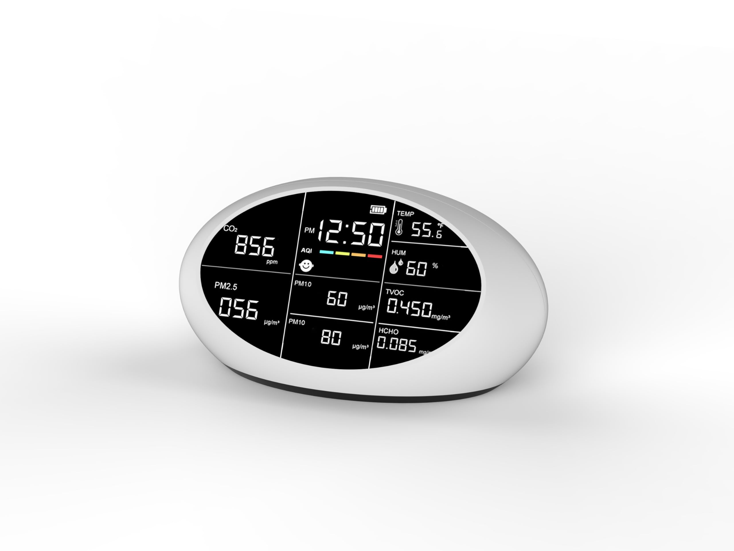 Snapklik.com : 11-in-1 Indoor Air Quality Monitor, Indoor Portable PM25 ...