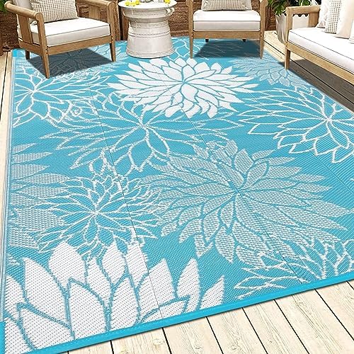 Amazon.com: KONYXALU Waterproof Outdoor Plastic Straw Rug 4x6 ft, Stain ...
