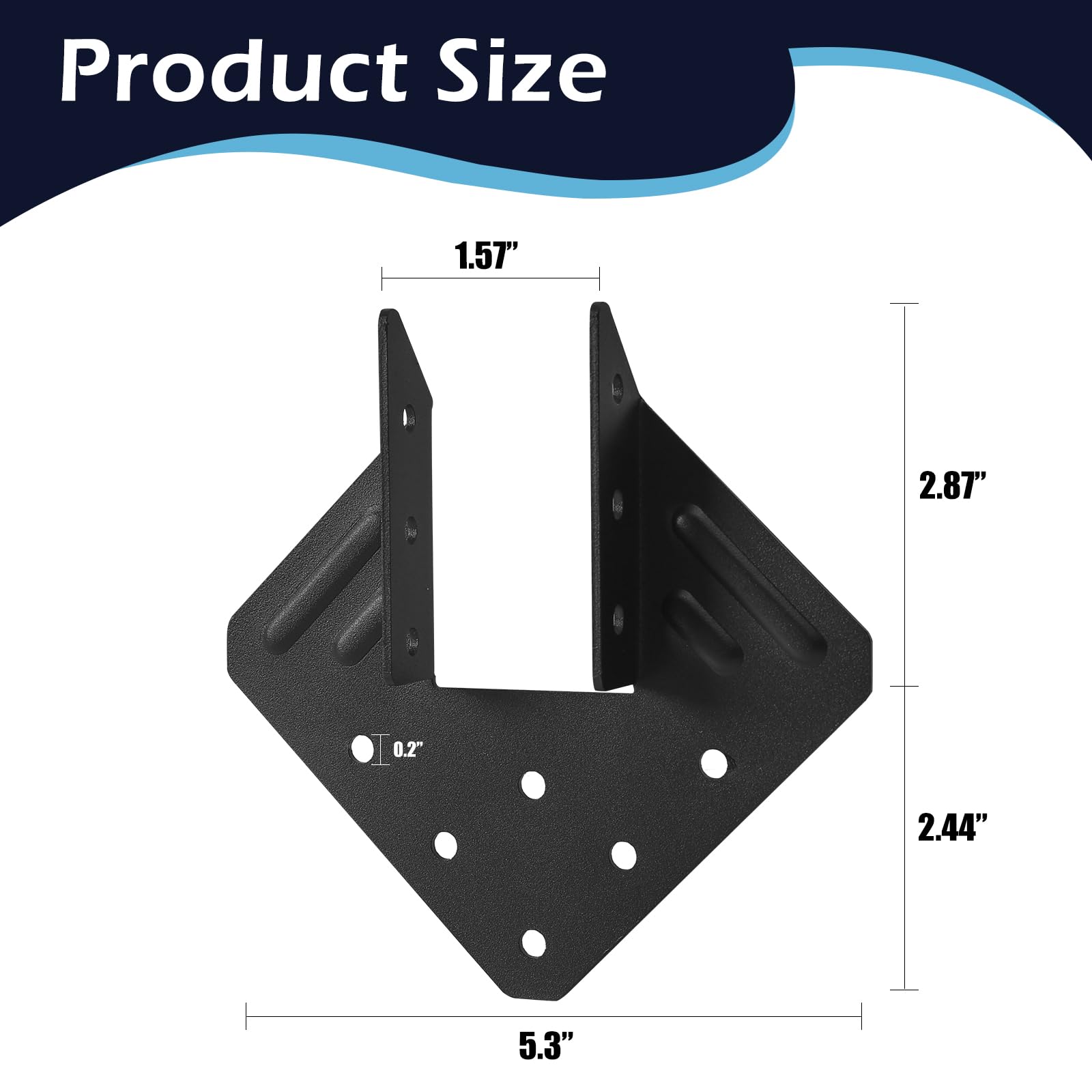 Snapklik.com : YVHFWOY 16 Pcs Hurricane Tie,14-Gauge(2mm) Heavy Duty ...