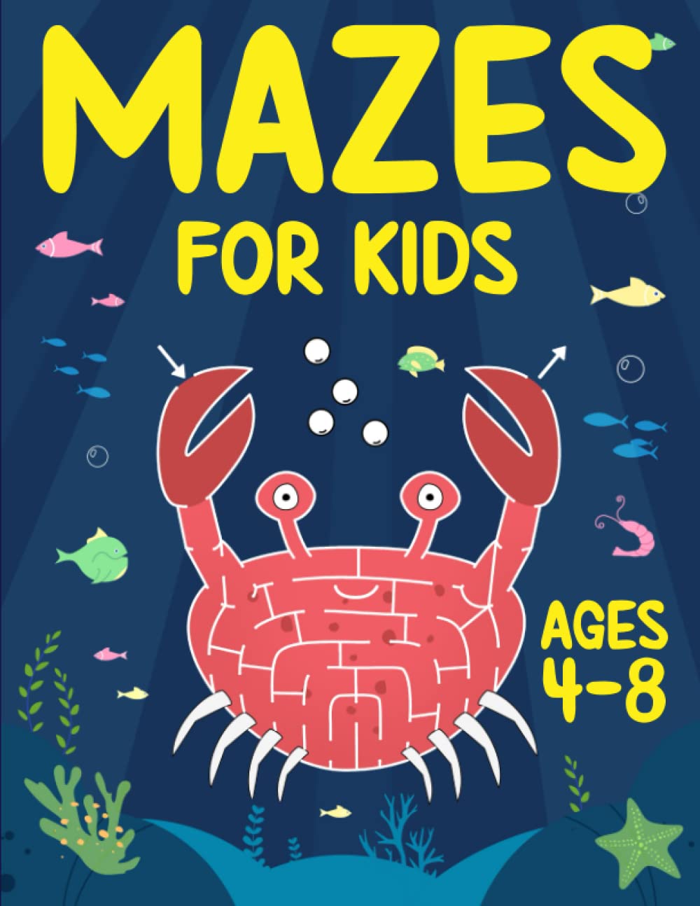 Snapklik.com : Mazes For Kids Ages 4-8: Maze Activity Book 4-6, 6-8 ...