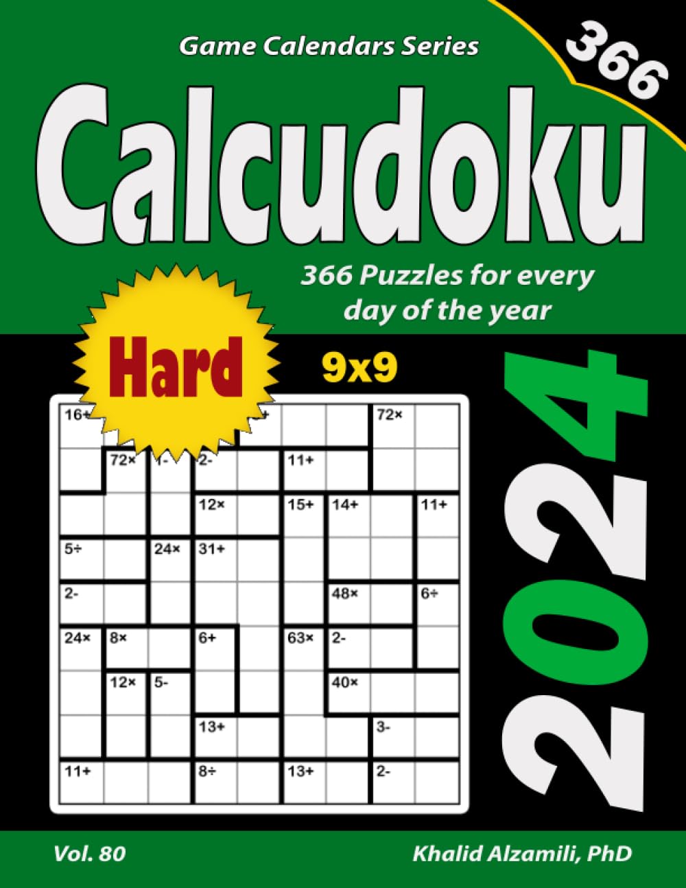 Amazon | 2024 Calcudoku: 366 Hard (9x9) Puzzles for Every Day of the ...