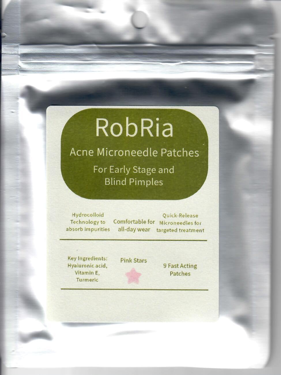 Amazon.com: RobRia Microdart Pimple Patches - Pink Star Shape, 9 Count ...