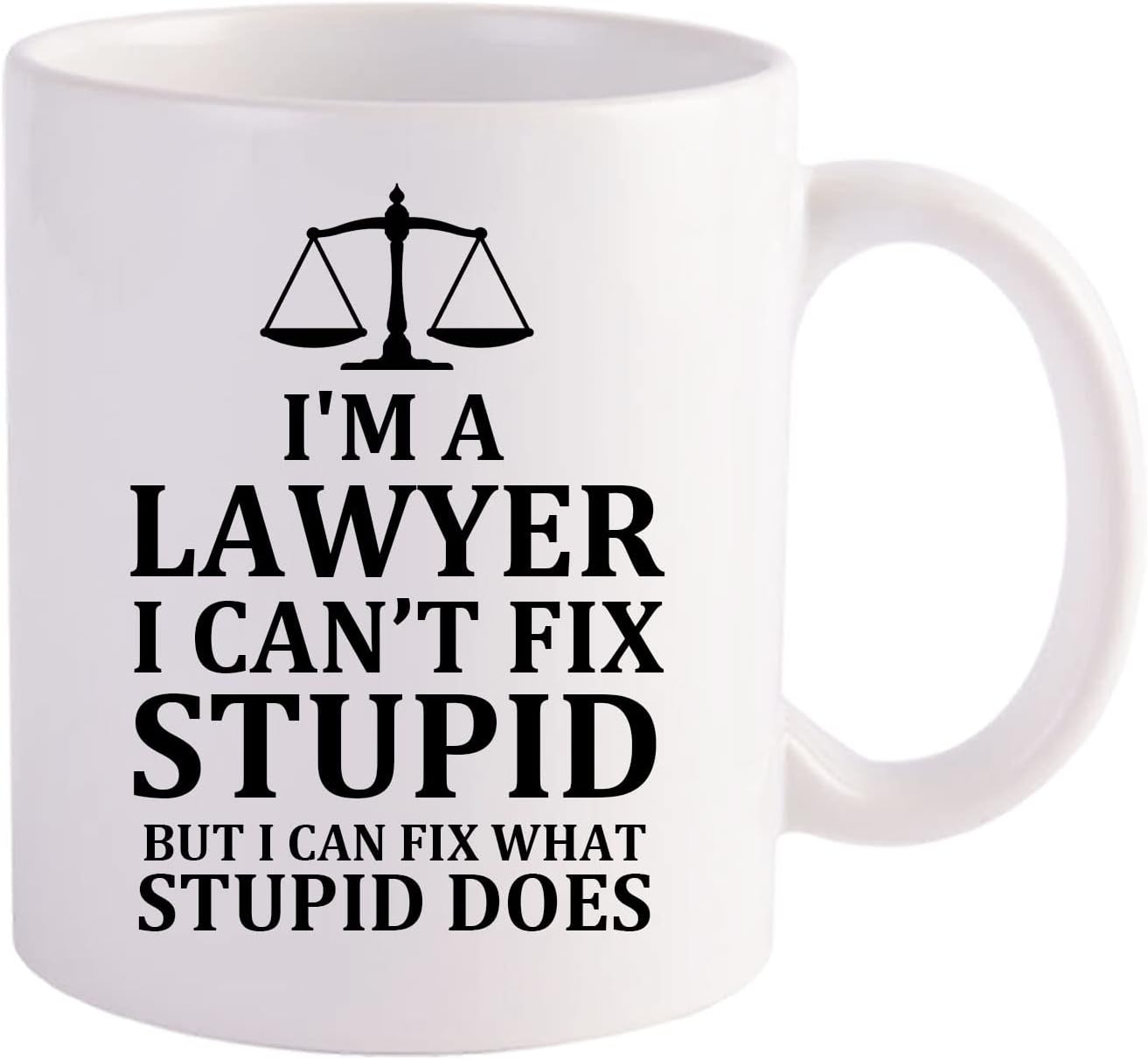 Amazon.com: Lawyer Coffee Mug, I'm a Lawyer Witty Humor Funny Cup for ...