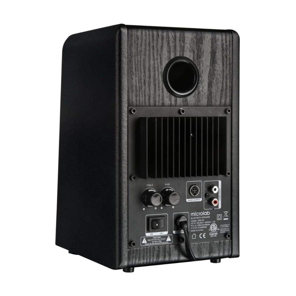 Audio-Technica AT-LP60X-BK Turntable (Black) Bundle with Microlab Pro1 Powered Bookshelf Speaker ...