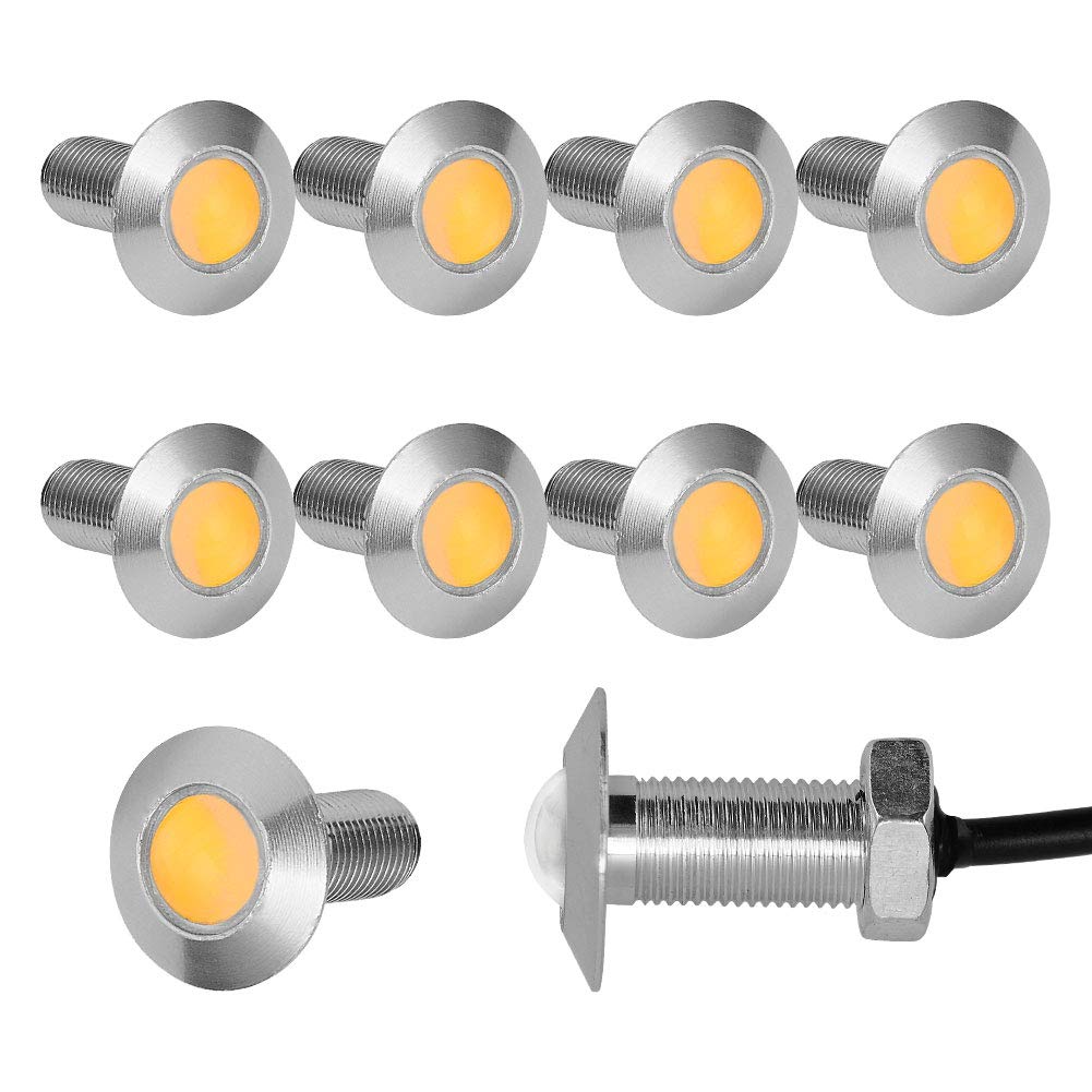 YITAMOTOR Eagle Eye LED 23mm Waterproof Ultra Thin Silver Shell Eagle ...