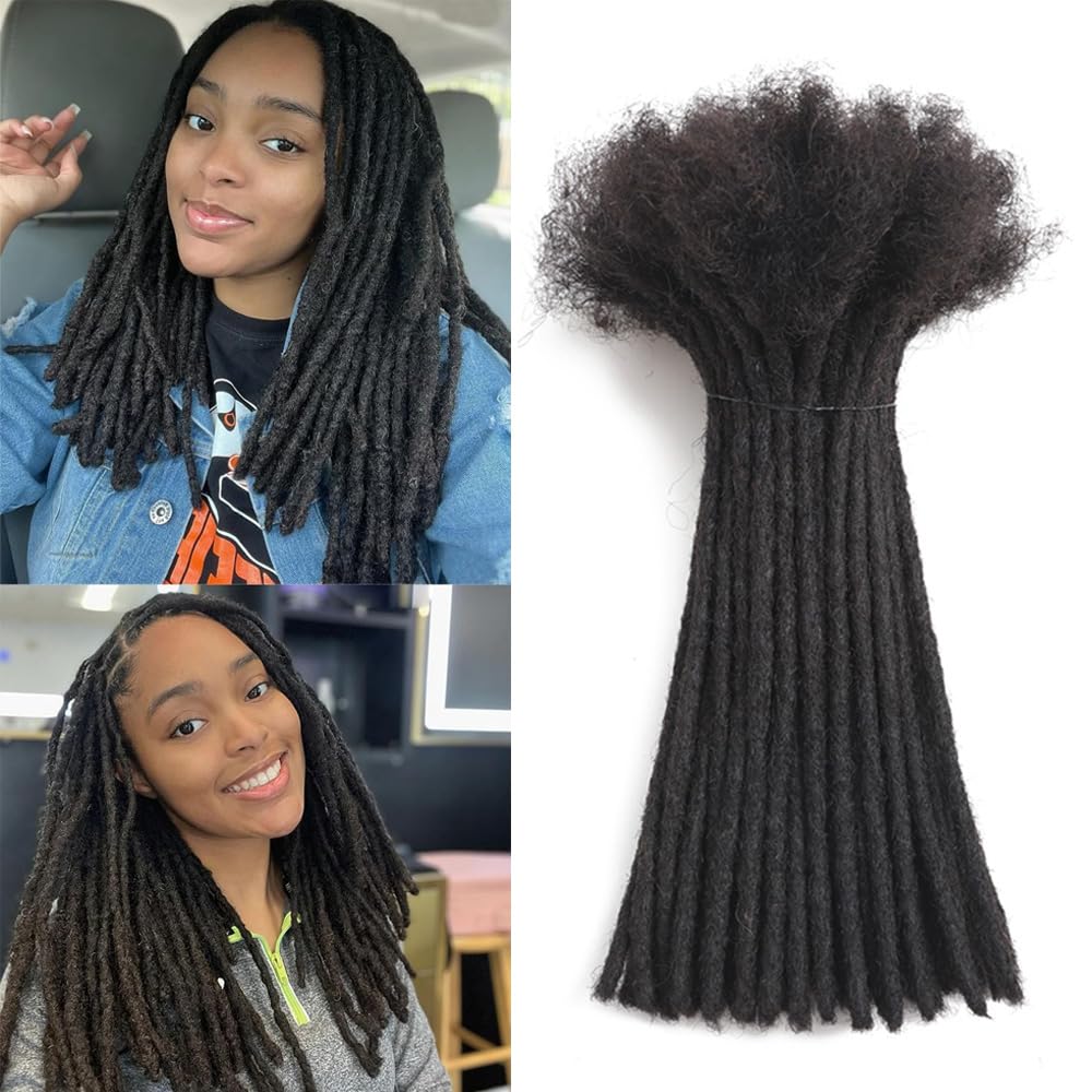 Amazon.com : Dreadlock Extensions Human Hair 10-100 Strands 100% Full ...