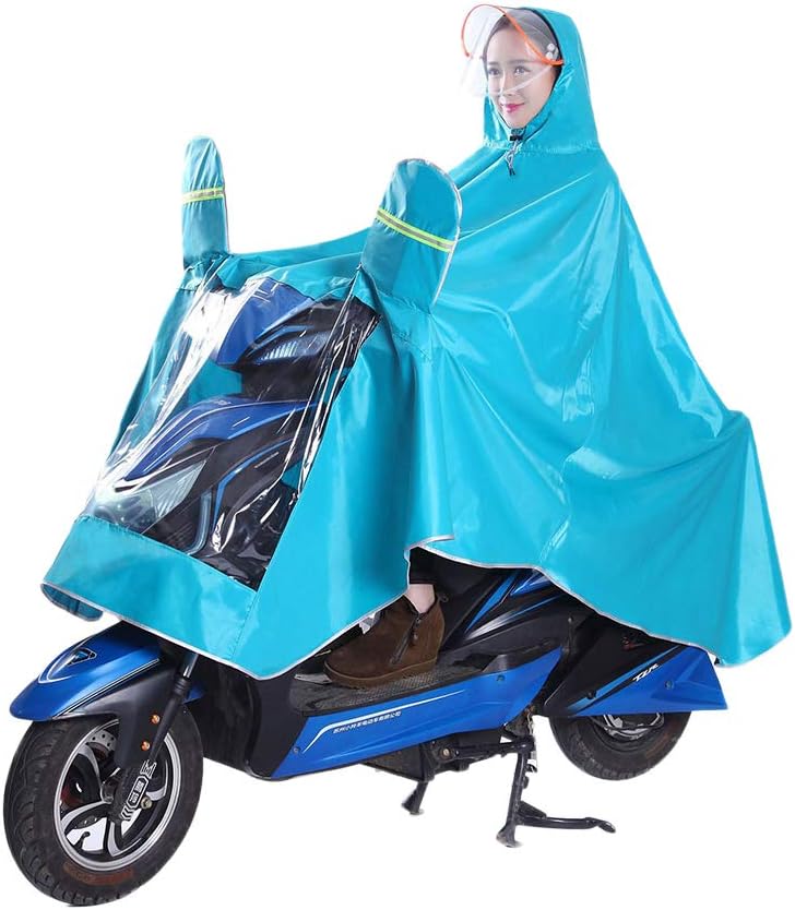 Amazon.com: Oxford Fabric Motorcycle Poncho Cycling rain Cape Reusable ...