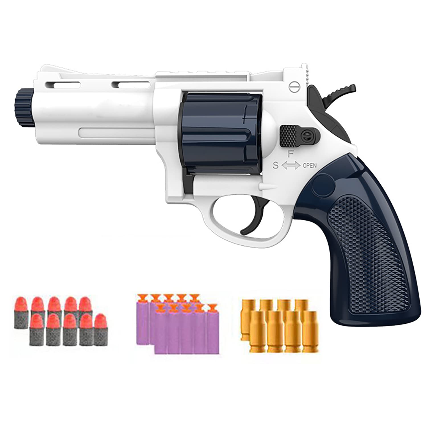 Buy Upwsma Soft Bullet Revolver Toy , Toy s That Look Real,simulates ...