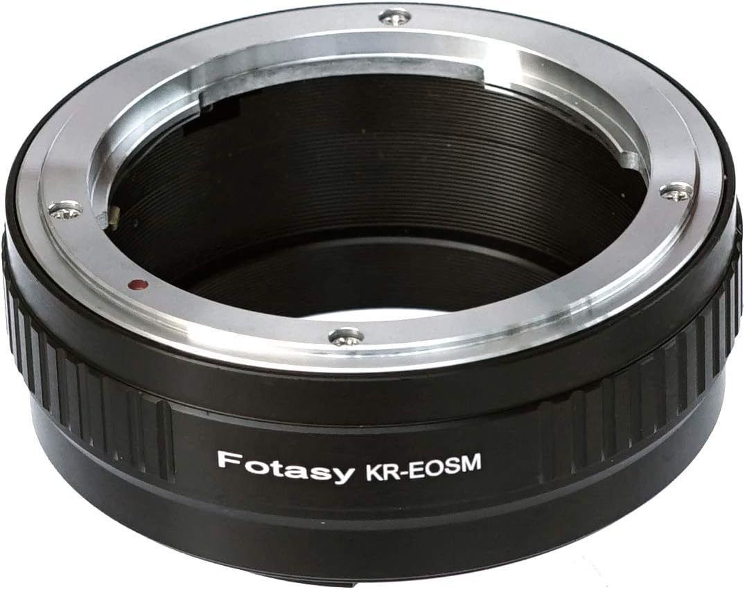 Amazon.com : Fotasy PK Lens to Cannon EF-M Mount Adapter, PK EFM, PK ...