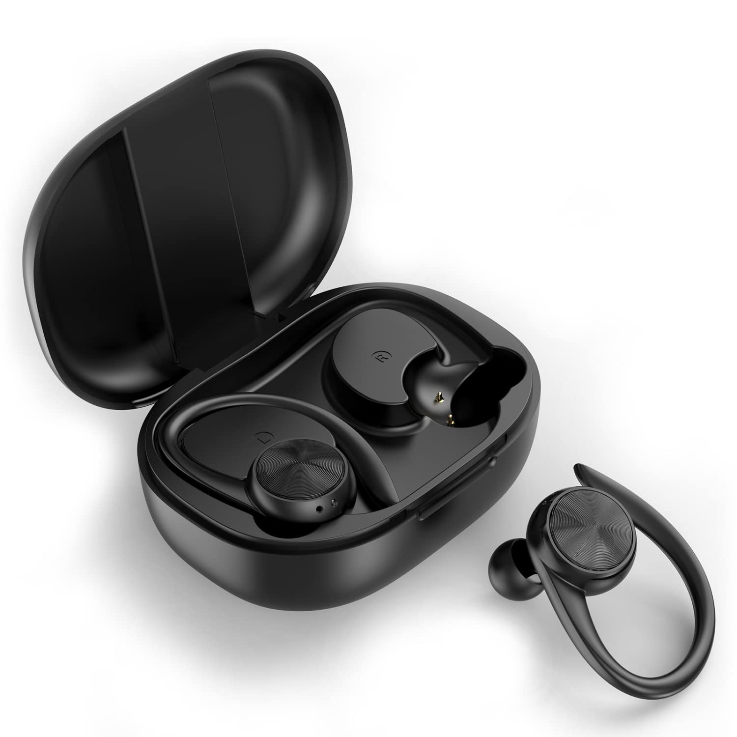 Amazon.com: Wireless Earbuds with Earhooks Bluetooth Earbuds with Ear ...