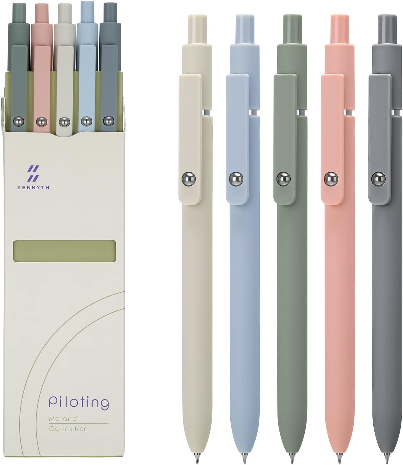 umorismo 5 Stück Gelstifte, 0,5 mm Kugelschreiber Gelstift Gelschreiber Schwarz ...