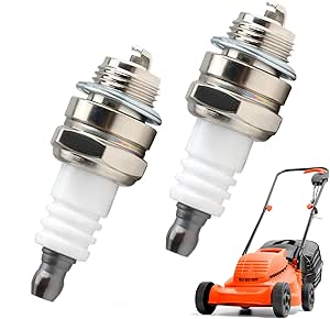 2Pack Lawnmowers Spark for Champion RJ19LM, BR2LM GL2RC, L7T Spark Plug Replacement for NGK ...