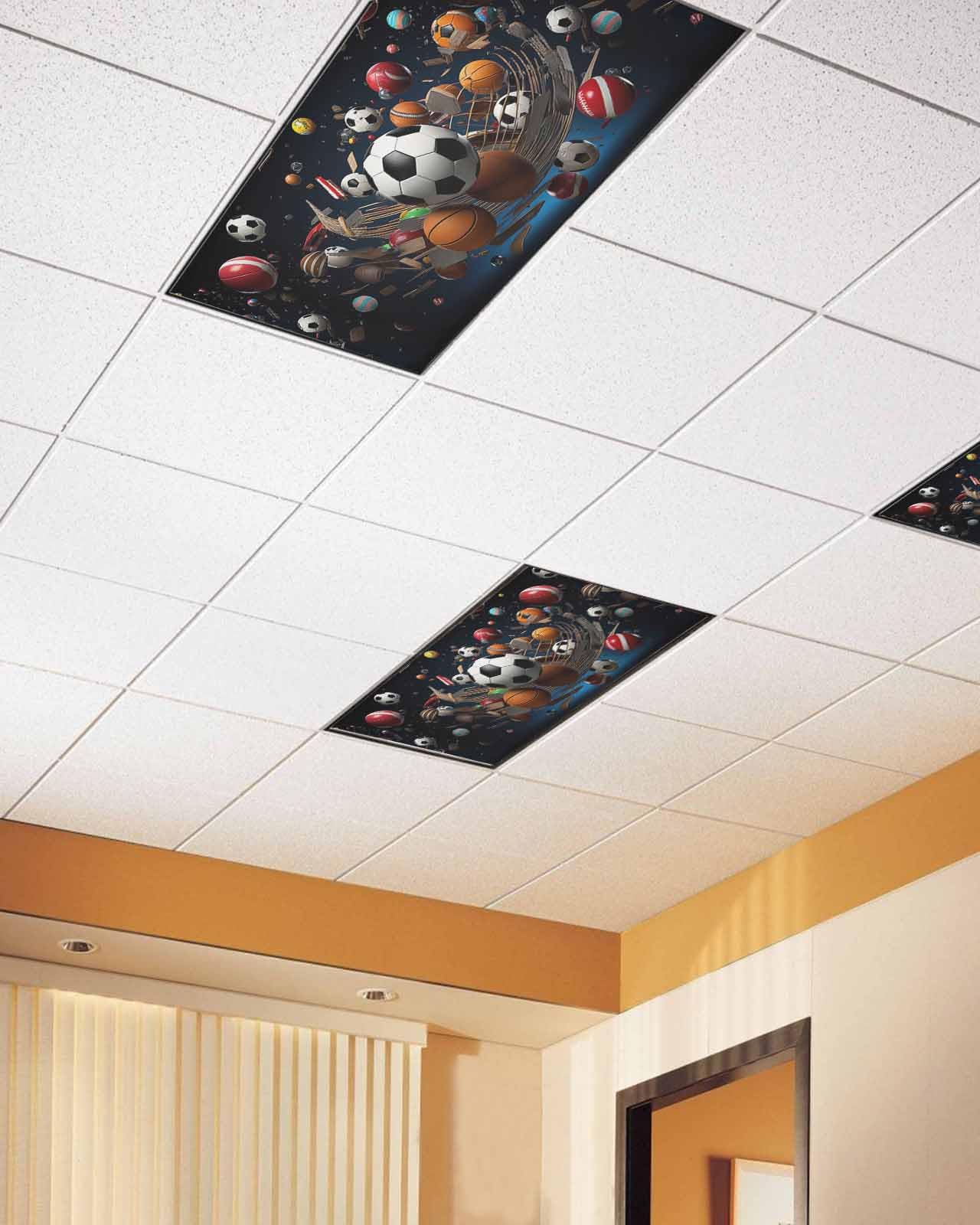 Sports Wall Light Covers Sports Magnetic Fluorescent Light Covers For