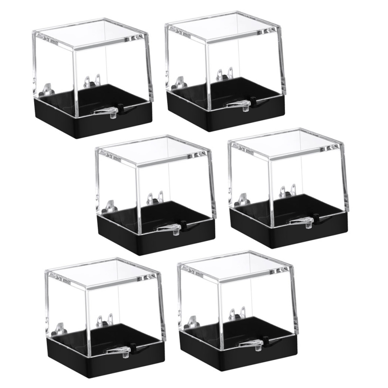 Crystal Case For Stones BAMILL Clear Plastic Box Rectangular Insect ...