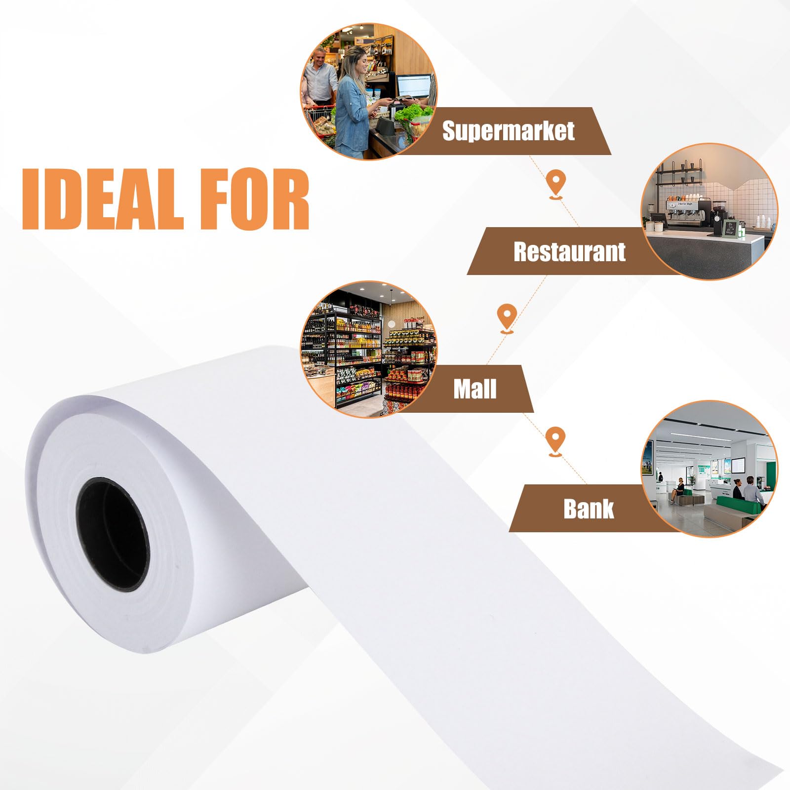 Snapklik.com : 24 Pack 2 1/4" X 98 Ft Adding Machine/Calculator Rolls ...